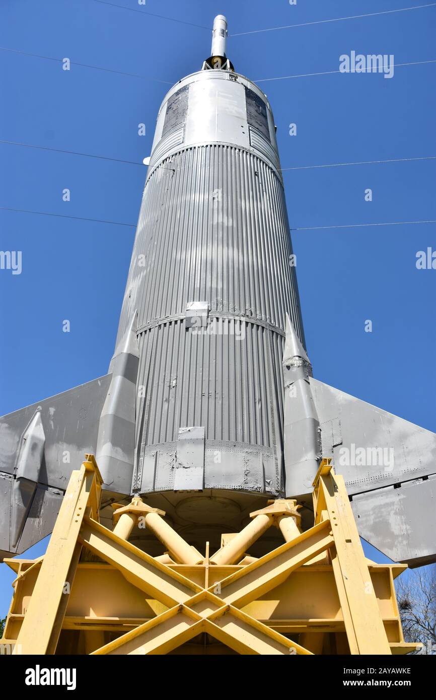 Little Joe II at Rocket Park at Space Center in Houston Texas Stock ...