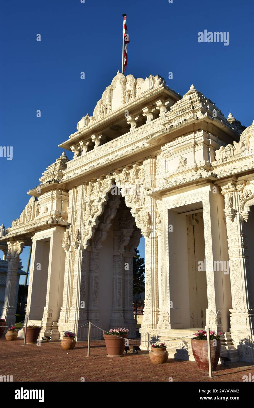 BAPS Swaminarayan Mandir in Houston, Texas Stock Photo - Alamy