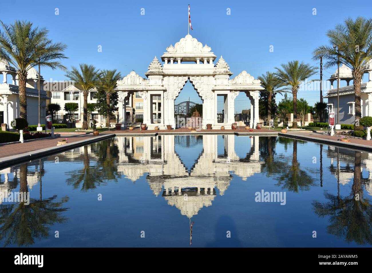 BAPS Swaminarayan Mandir in Houston, Texas Stock Photo - Alamy