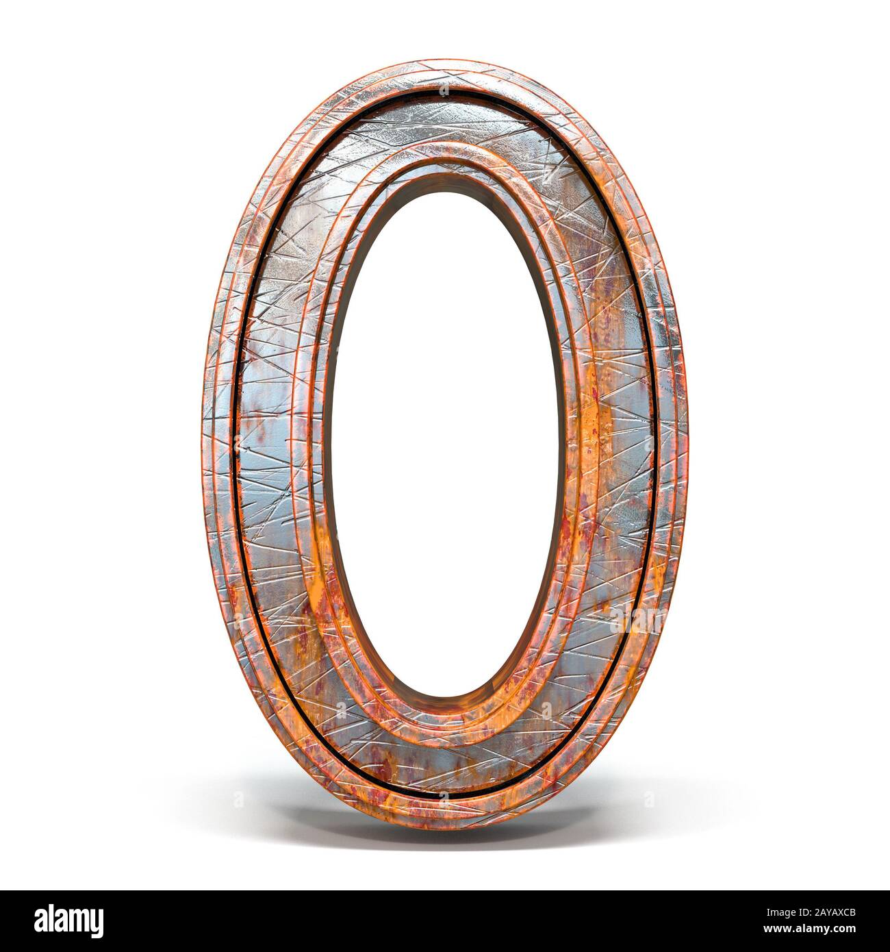 Zero number 3d white background red hi-res stock photography and images ...