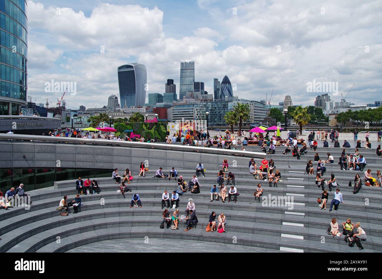 Amphitheater The Scoop - London Stock Photo - Alamy