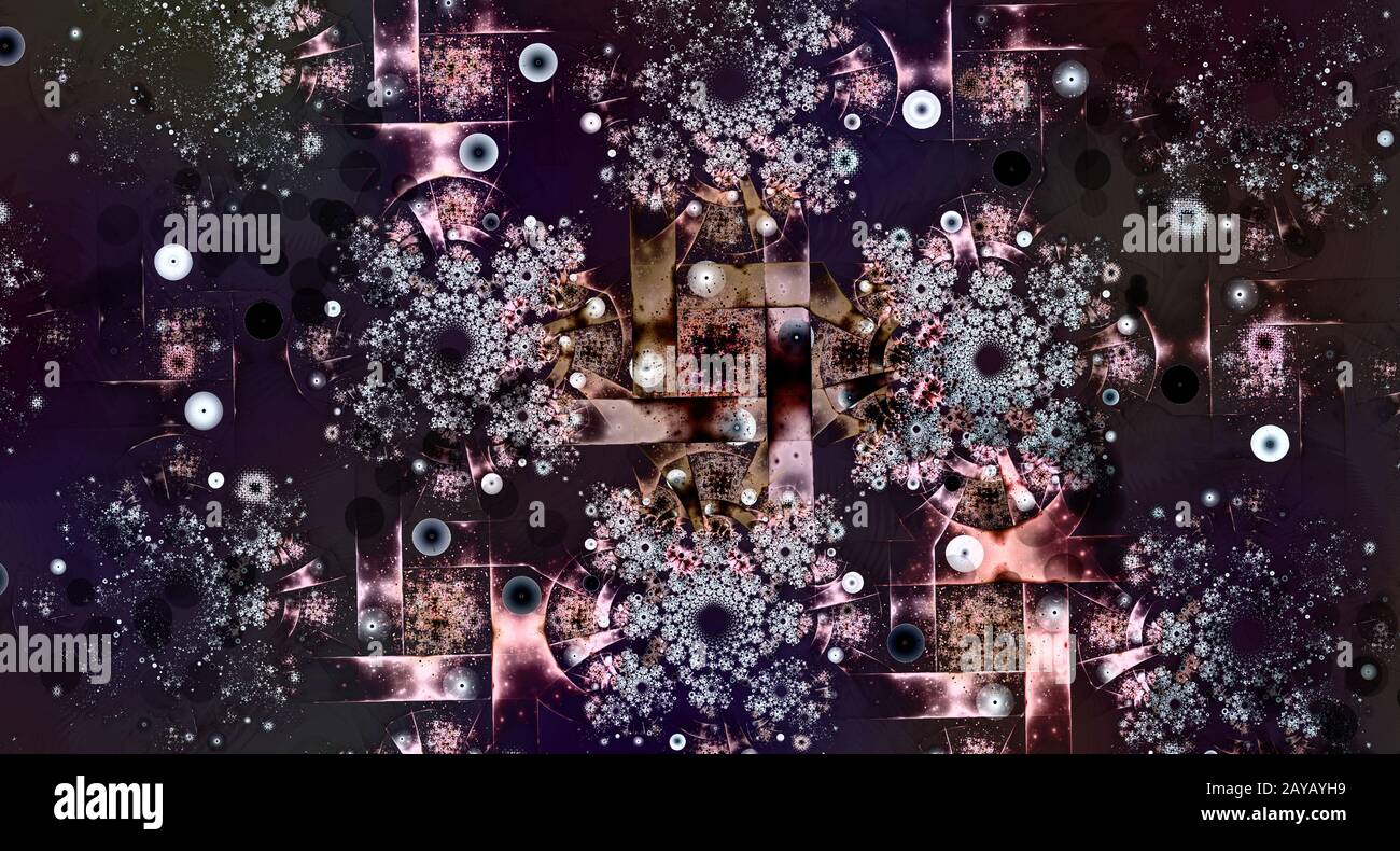 Background image with fancy pattern on dark background Stock Photo - Alamy