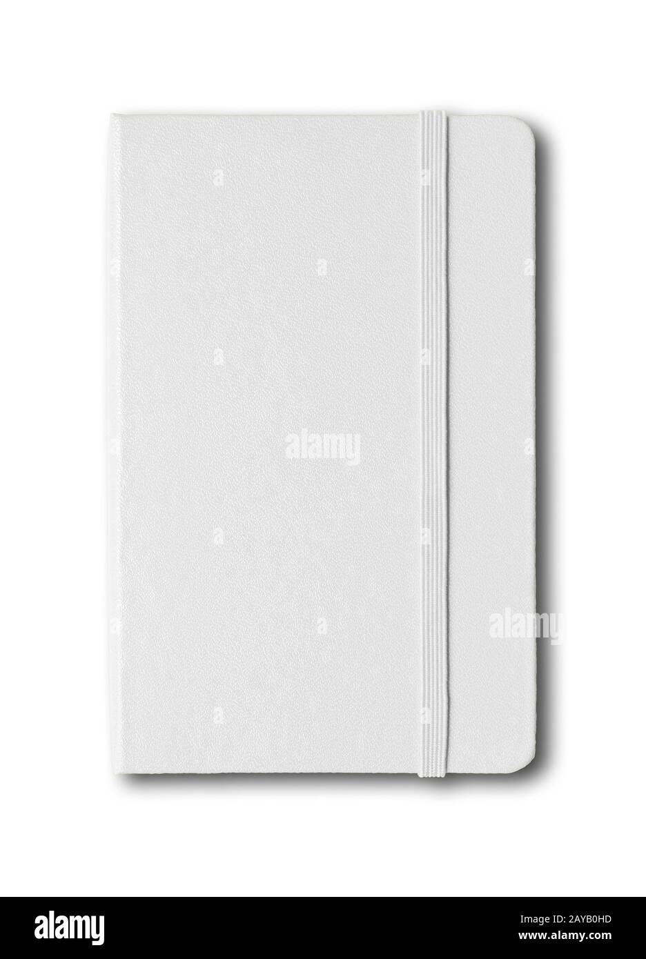 Blank closed notebook isolated on white Stock Photo - Alamy