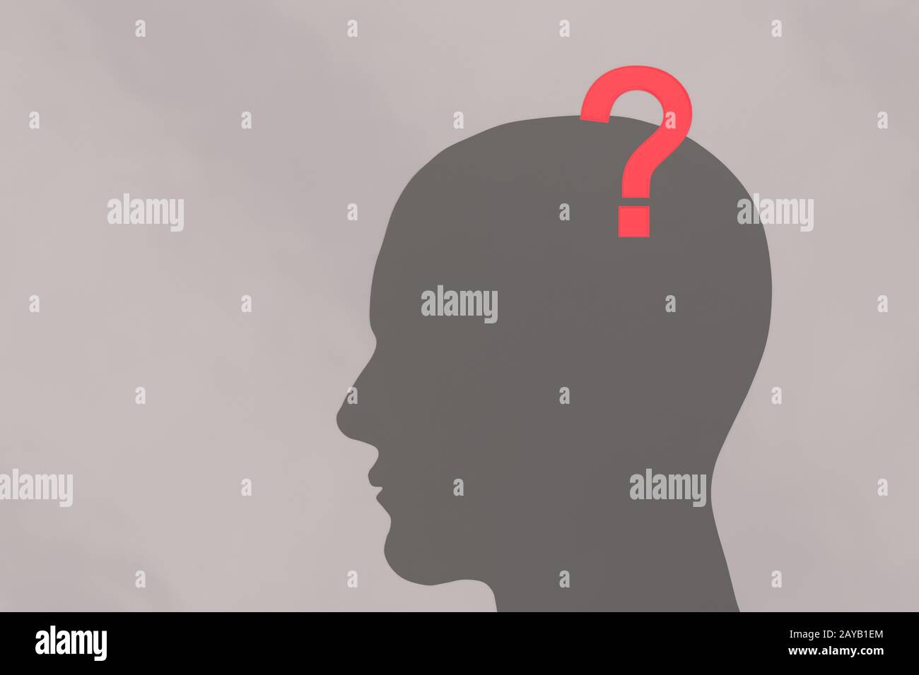 Human and question mark hi-res stock photography and images - Alamy