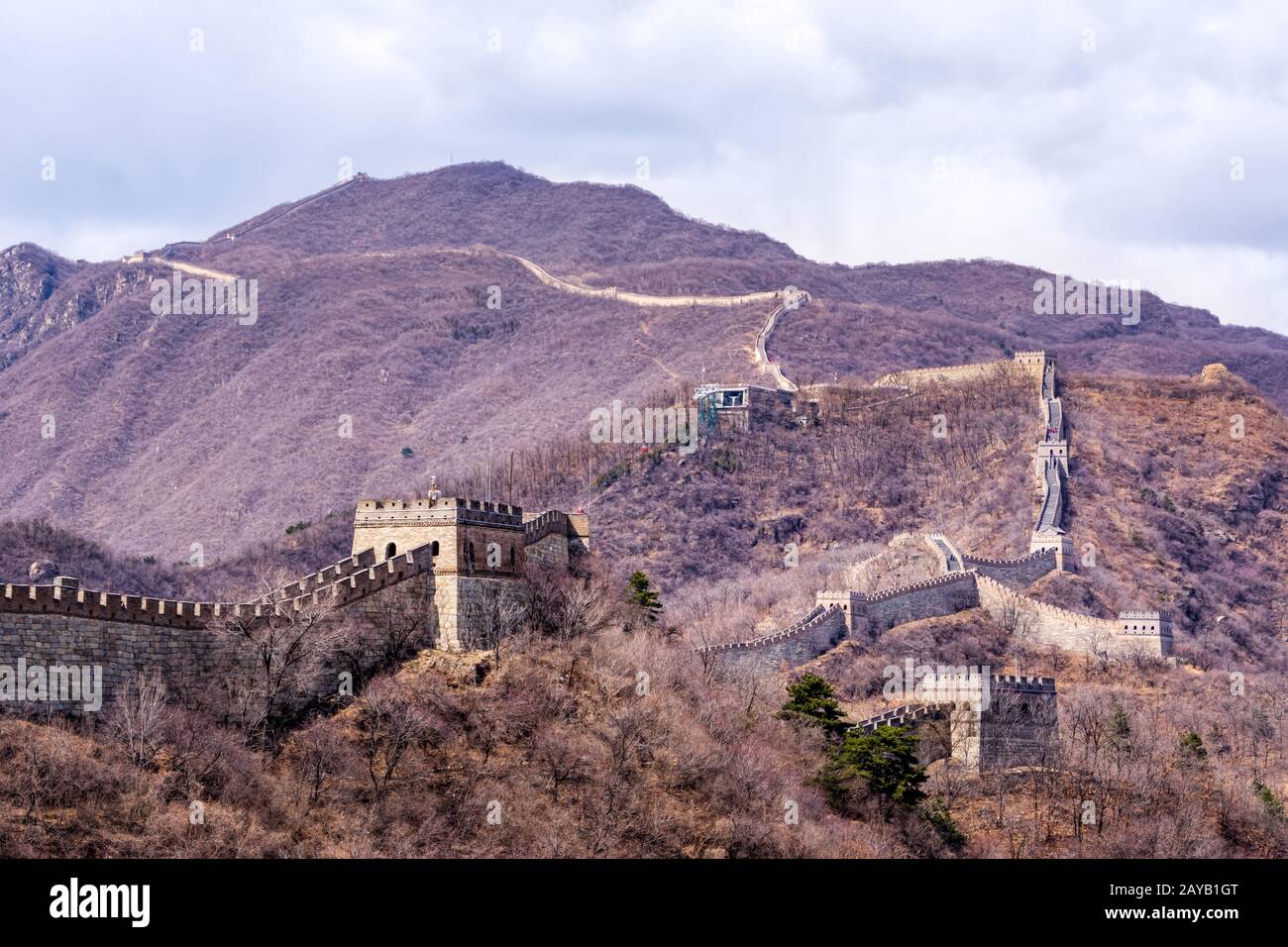 Great Wall of China, Mutianyu section near Beijing Stock Photo - Alamy