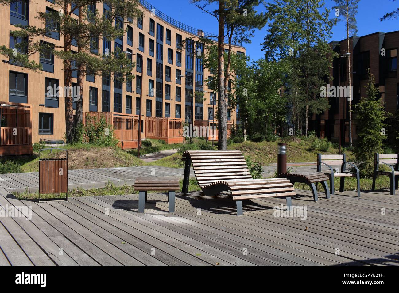 promenade at the apartment building Stock Photo - Alamy