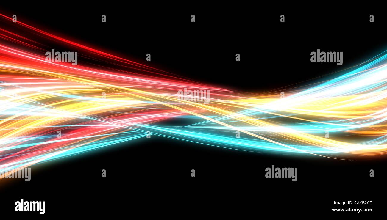 Colorful neon beams hi-res stock photography and images - Alamy