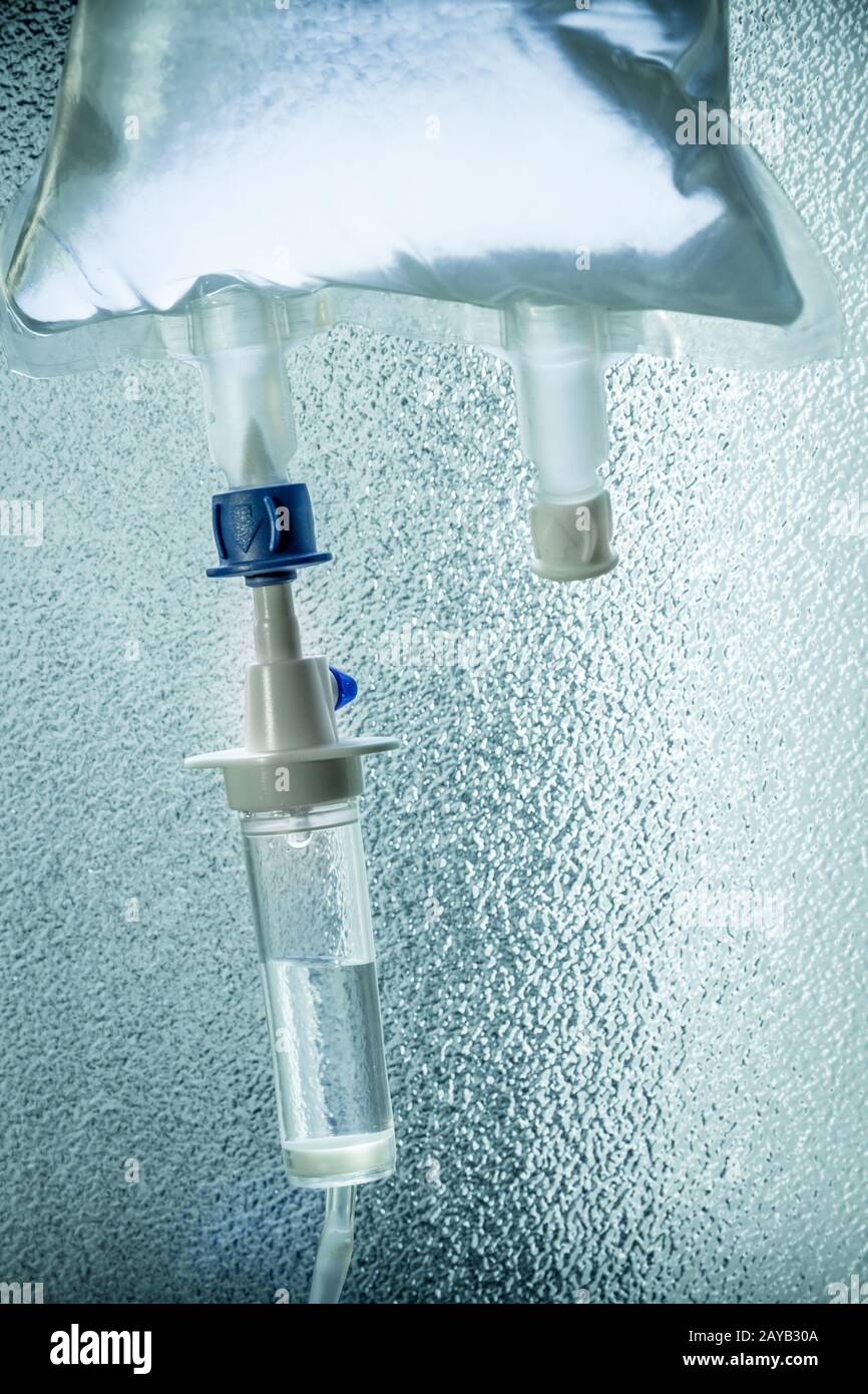 Intravenous drip equipment in hospital Stock Photo - Alamy
