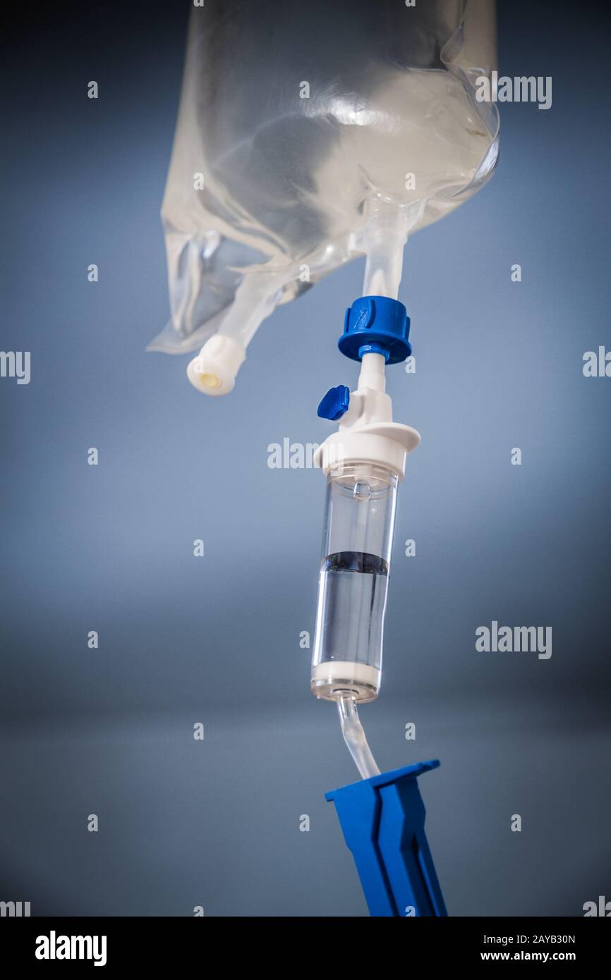 Intravenous drip equipment in hospital Stock Photo - Alamy