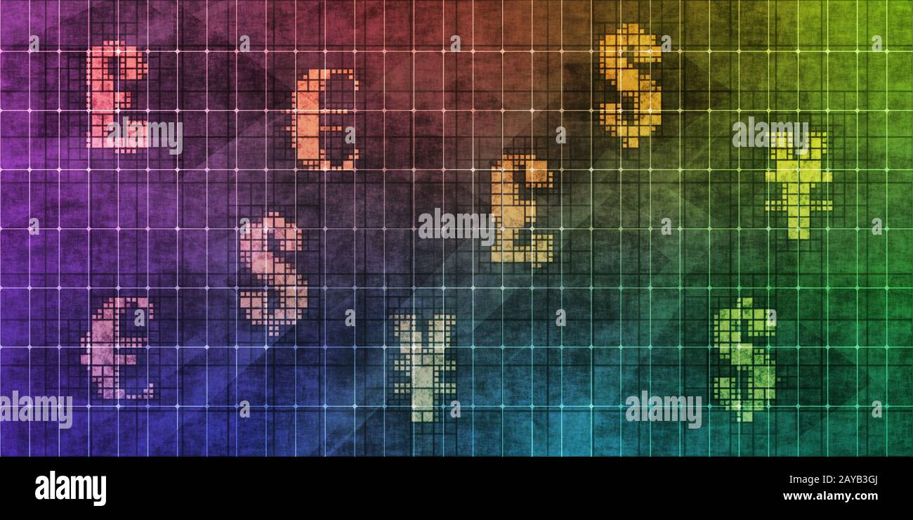 Conceptual display electronic trading hi-res stock photography and ...