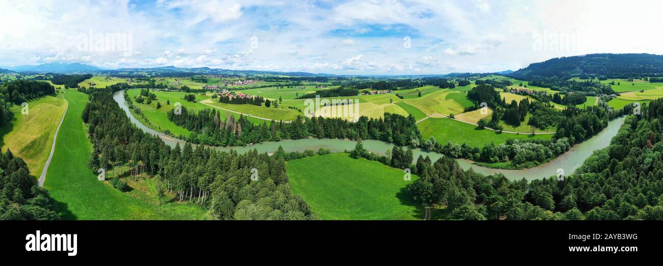 The Iller from above Stock Photo - Alamy