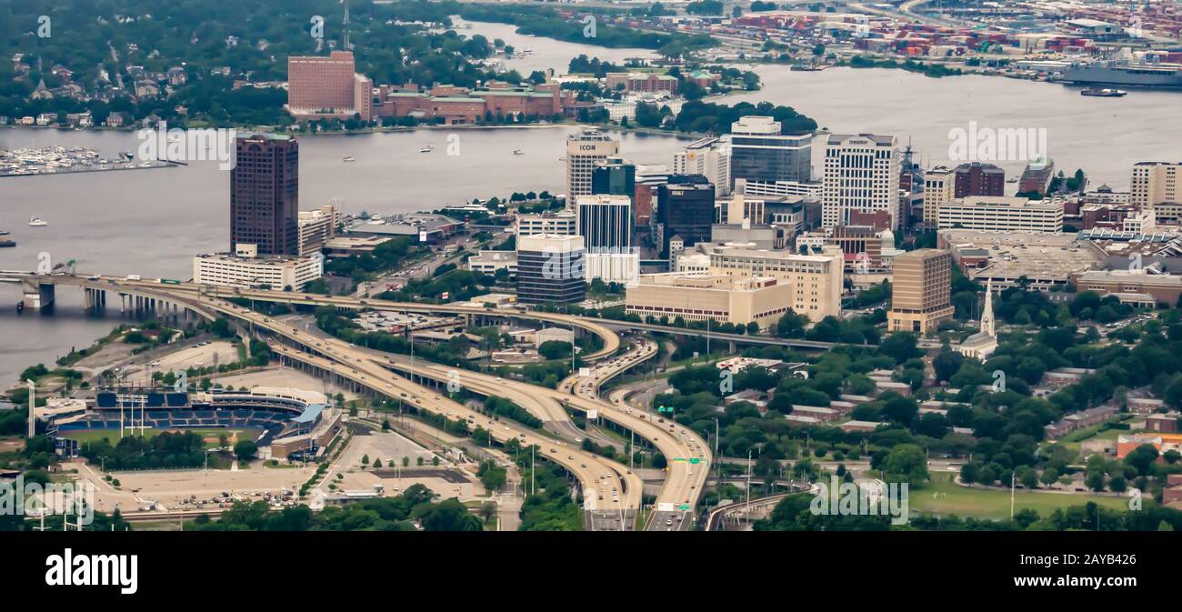 Norfolk virginia skyline hi-res stock photography and images - Alamy