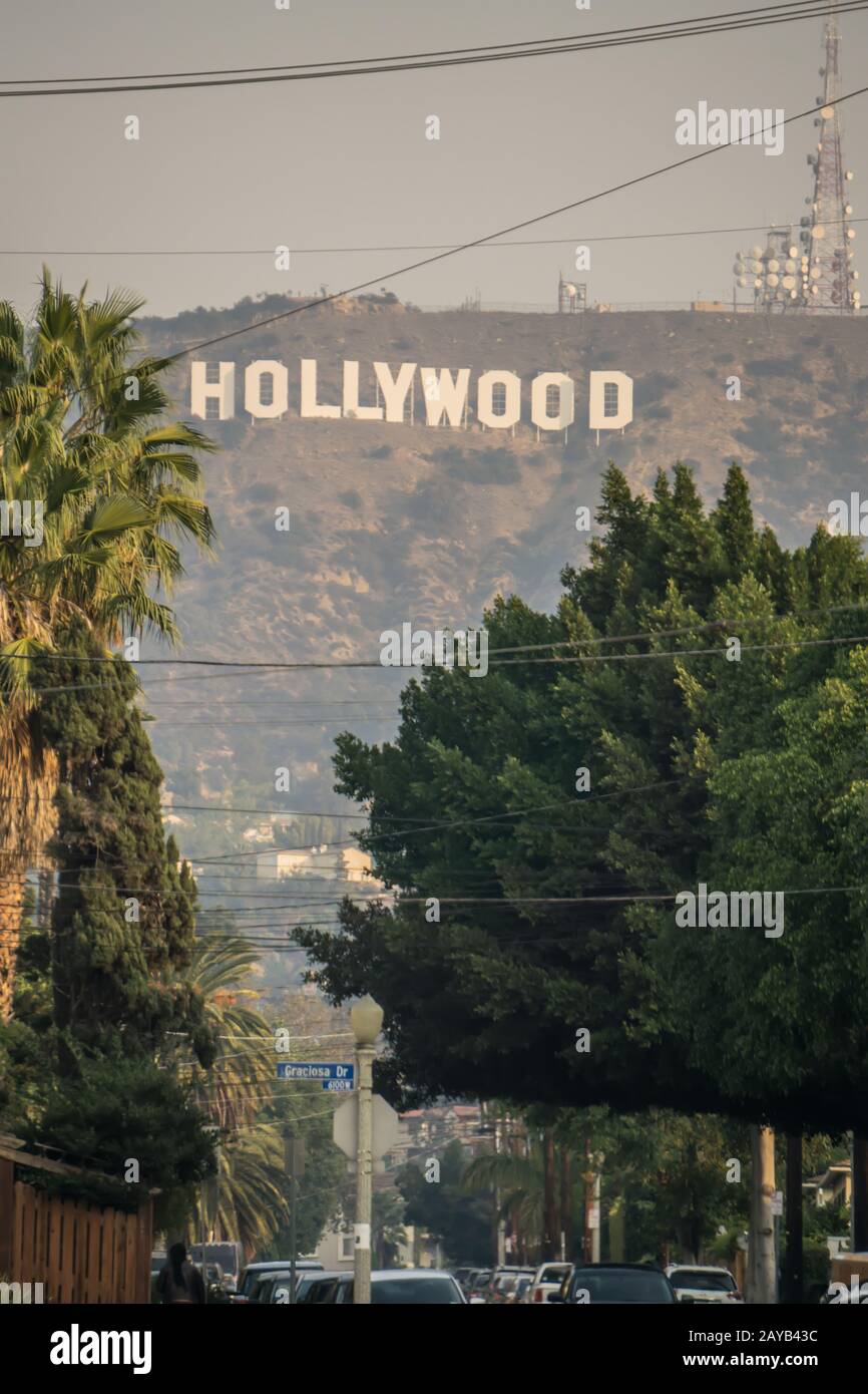 Famous hollywood beverly hills sign hi-res stock photography and images ...