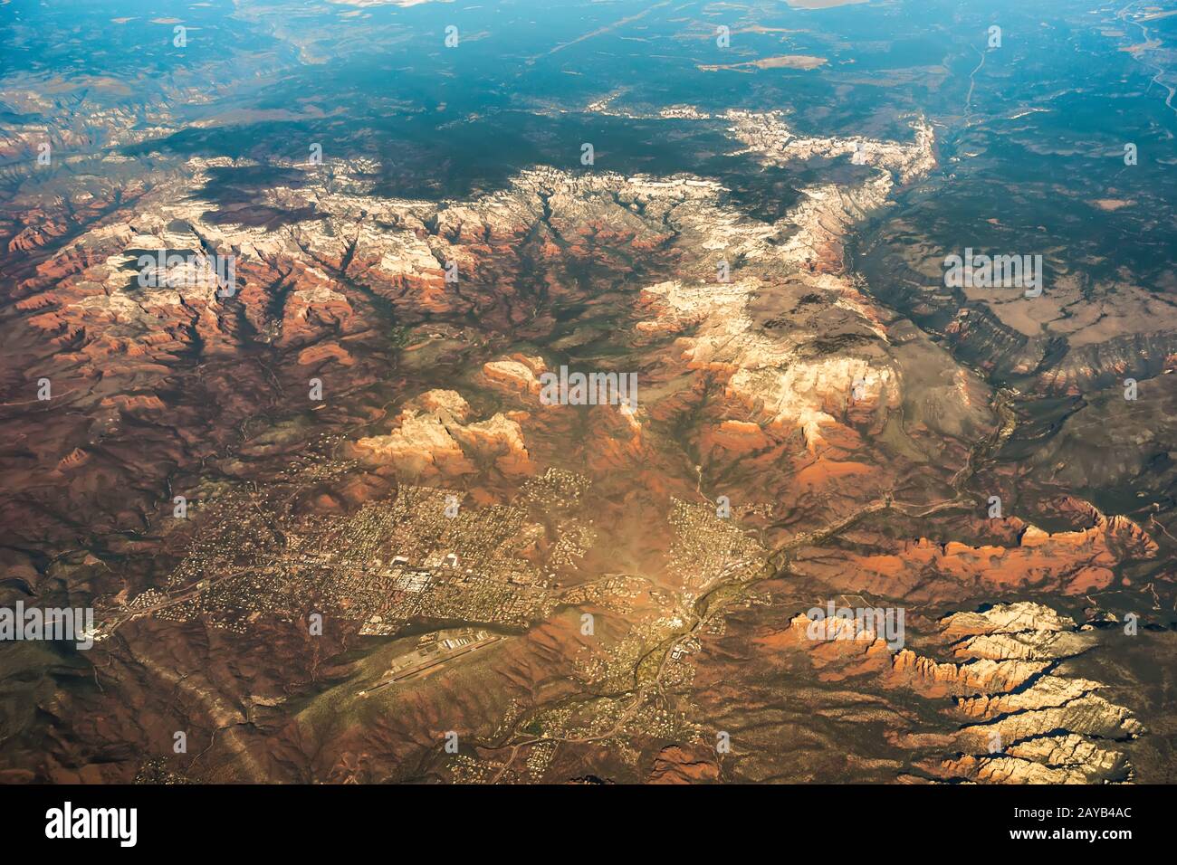 aerial over grand canyon arizona Stock Photo - Alamy