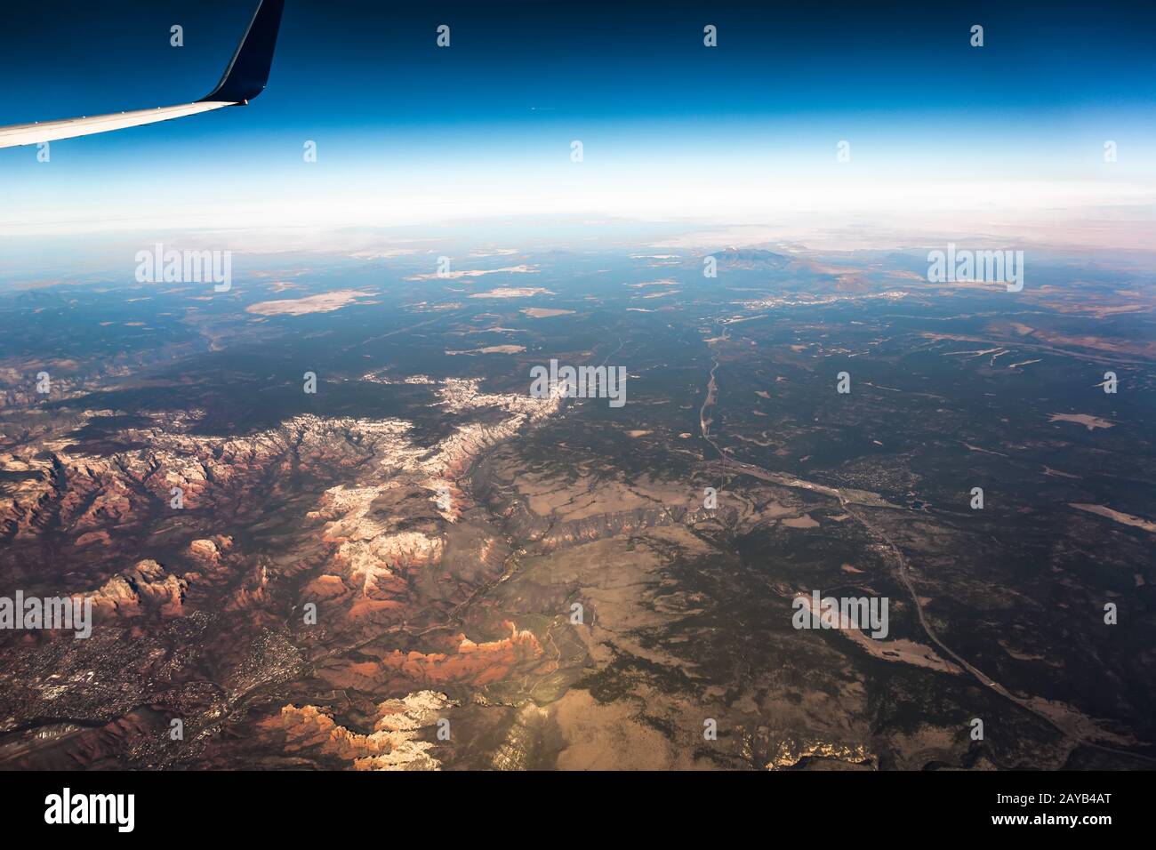 aerial over grand canyon arizona Stock Photo - Alamy