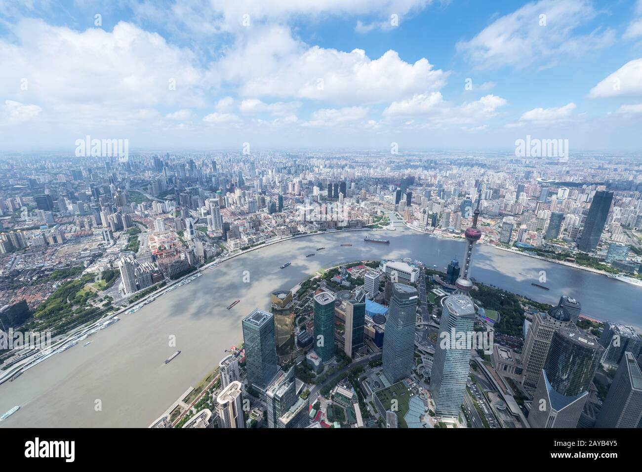 shanghai cityscape in sunshine Stock Photo - Alamy