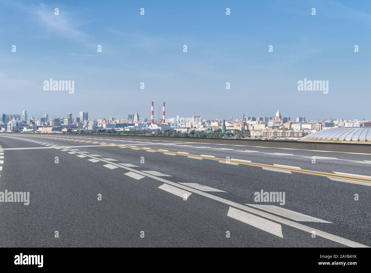 road and cityscape Stock Photo - Alamy