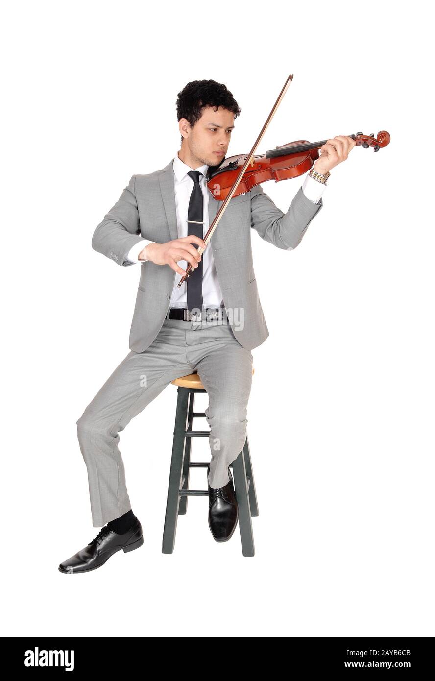 Male violin player Cut Out Stock Images & Pictures - Alamy