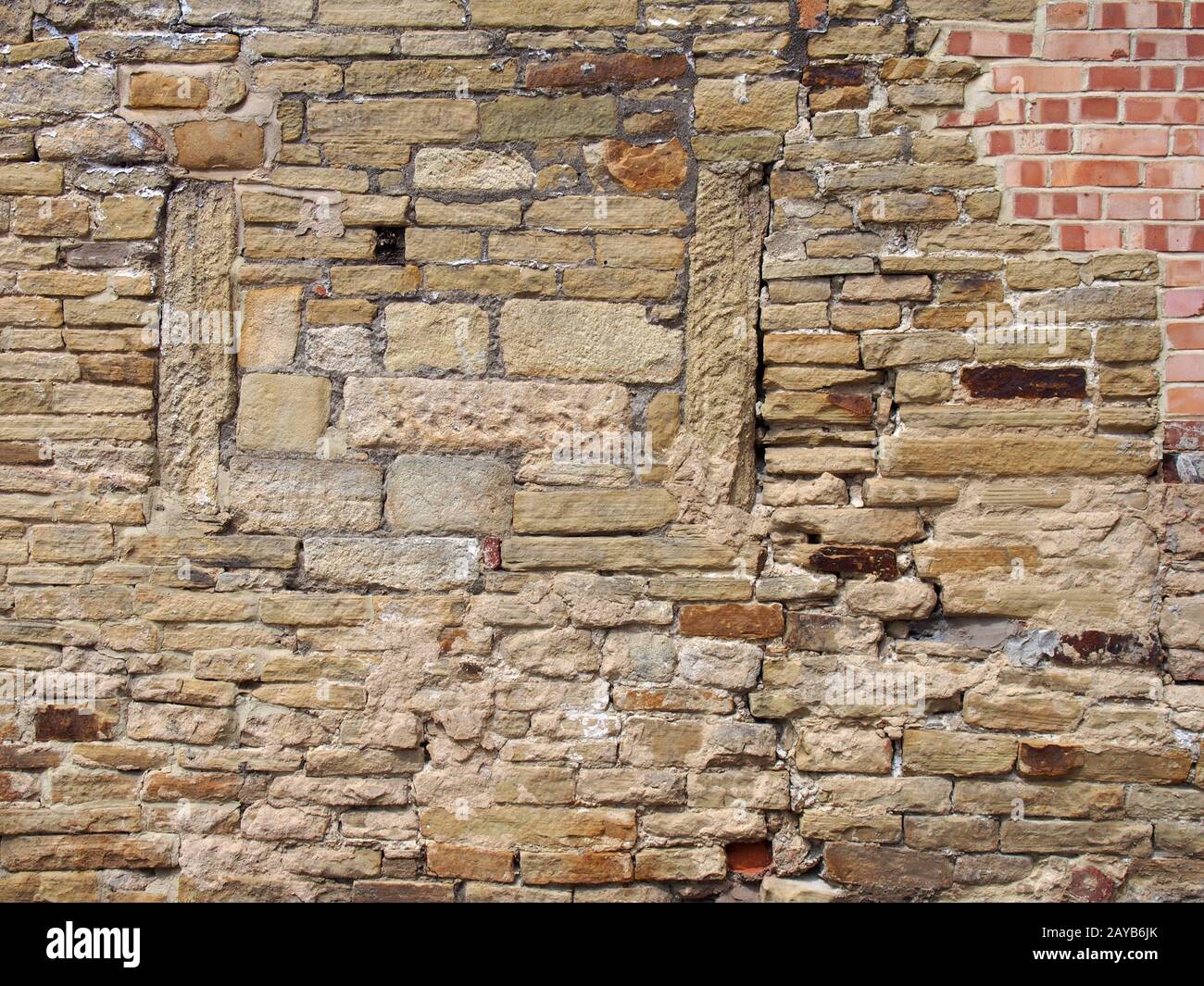 Patched brick wall texture hi-res stock photography and images - Alamy