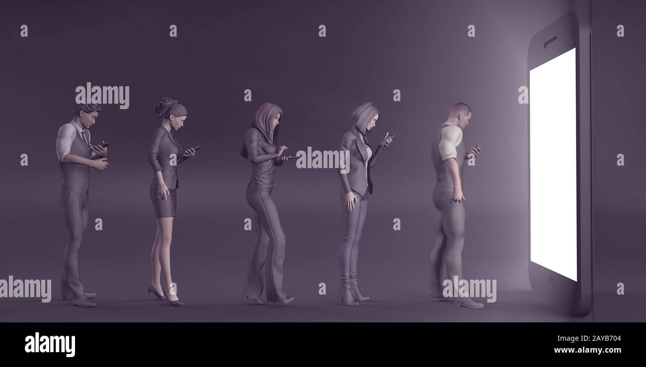 Mobile phone overuse hi-res stock photography and images - Alamy