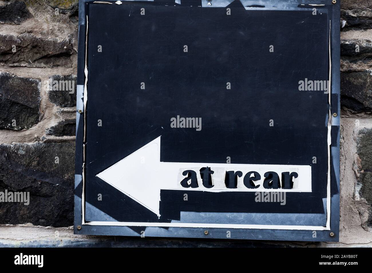 Advertisement concept with empty copy space on the road sign. Empty ...