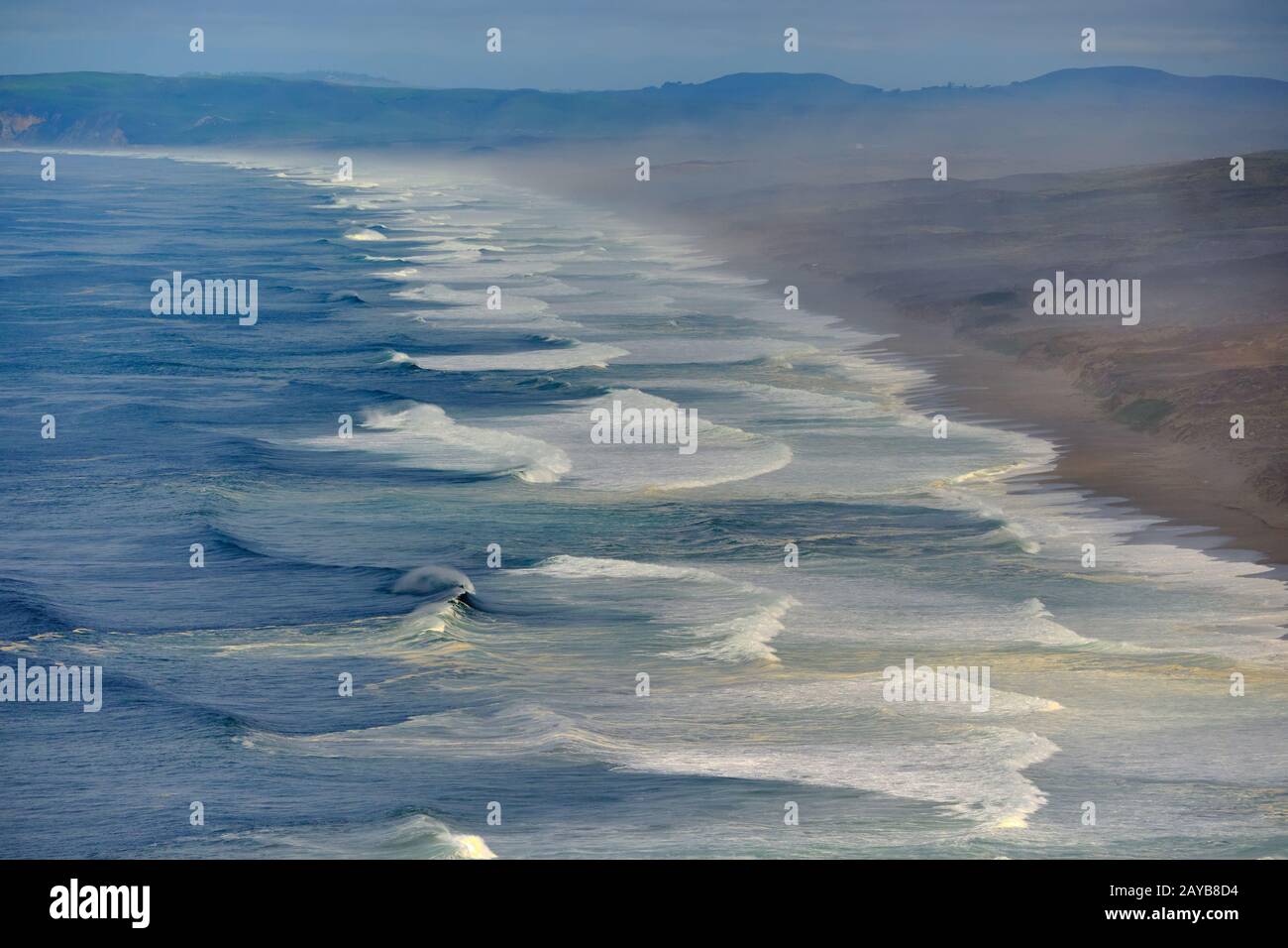 Seascape at Point Reyes, Pacific coast, California Stock Photo - Alamy