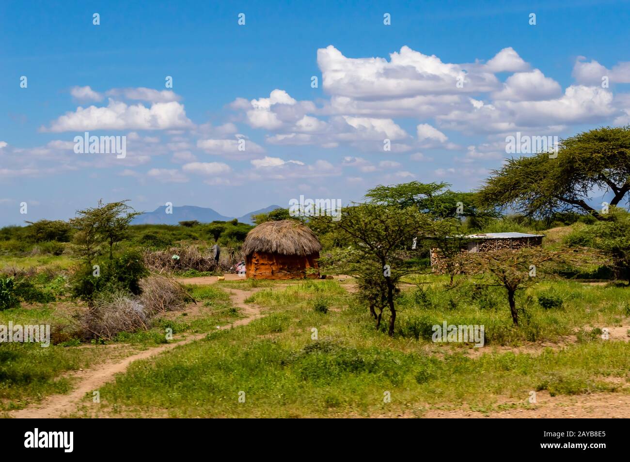 Traditional african mud house grass hi-res stock photography and images ...