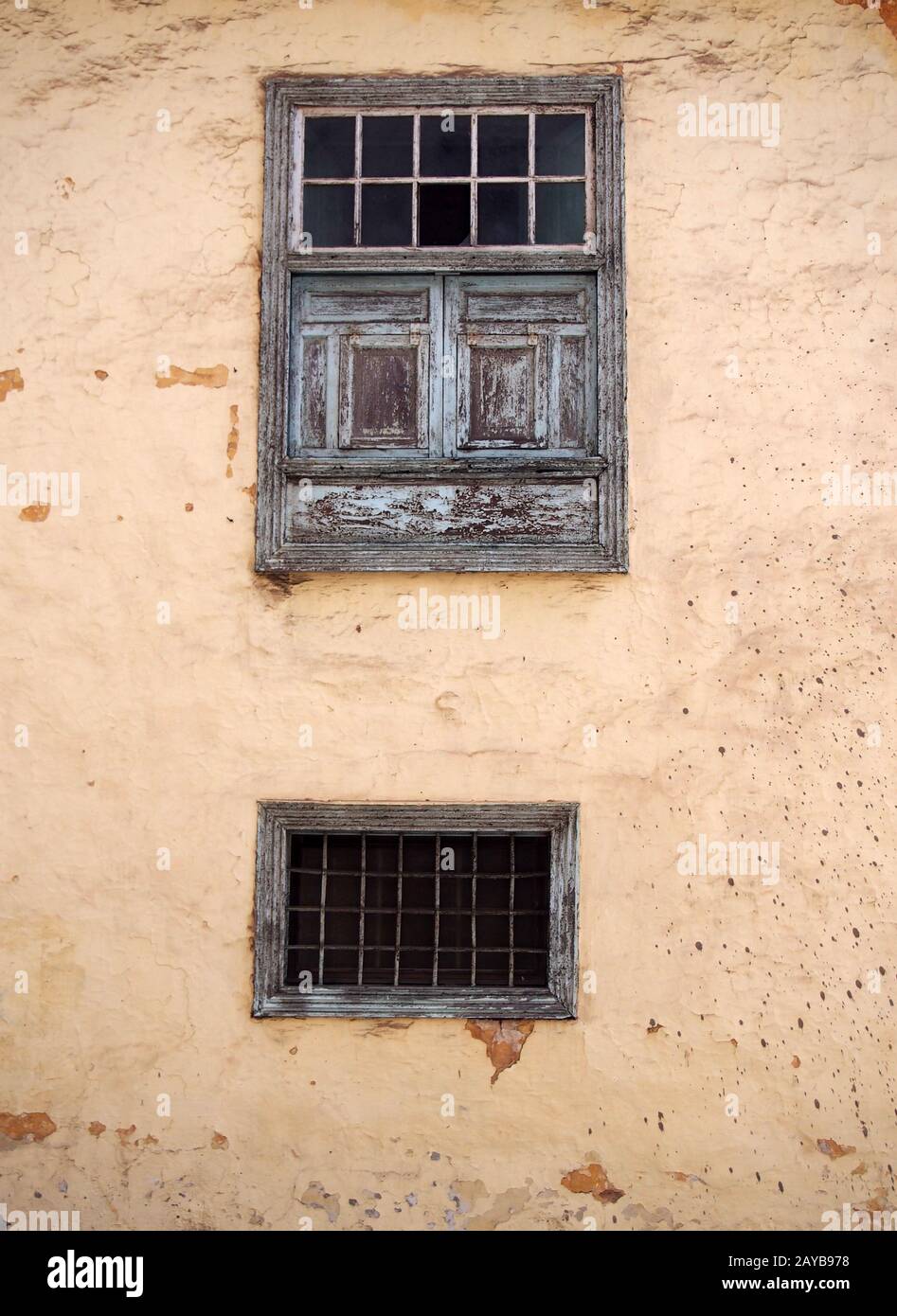 Wooden panels with window on house facade hi-res stock photography and ...