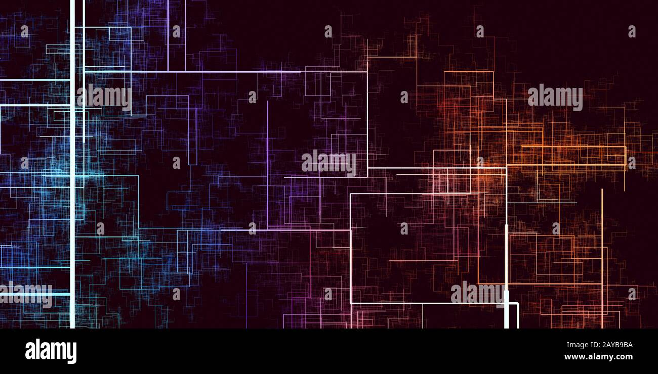 Flowing Energy Lines Stock Photo - Alamy