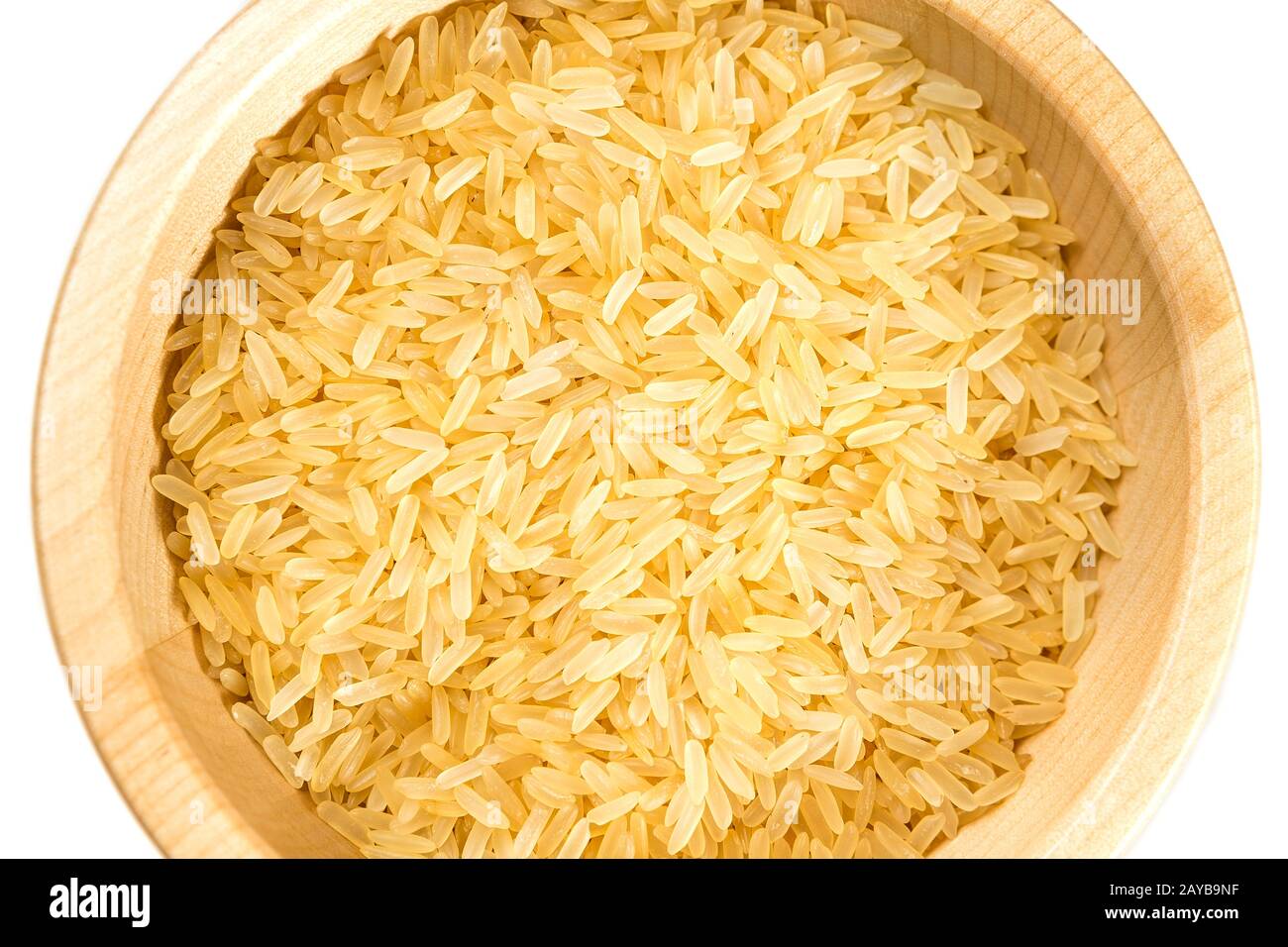 Organic rice on white background Stock Photo - Alamy