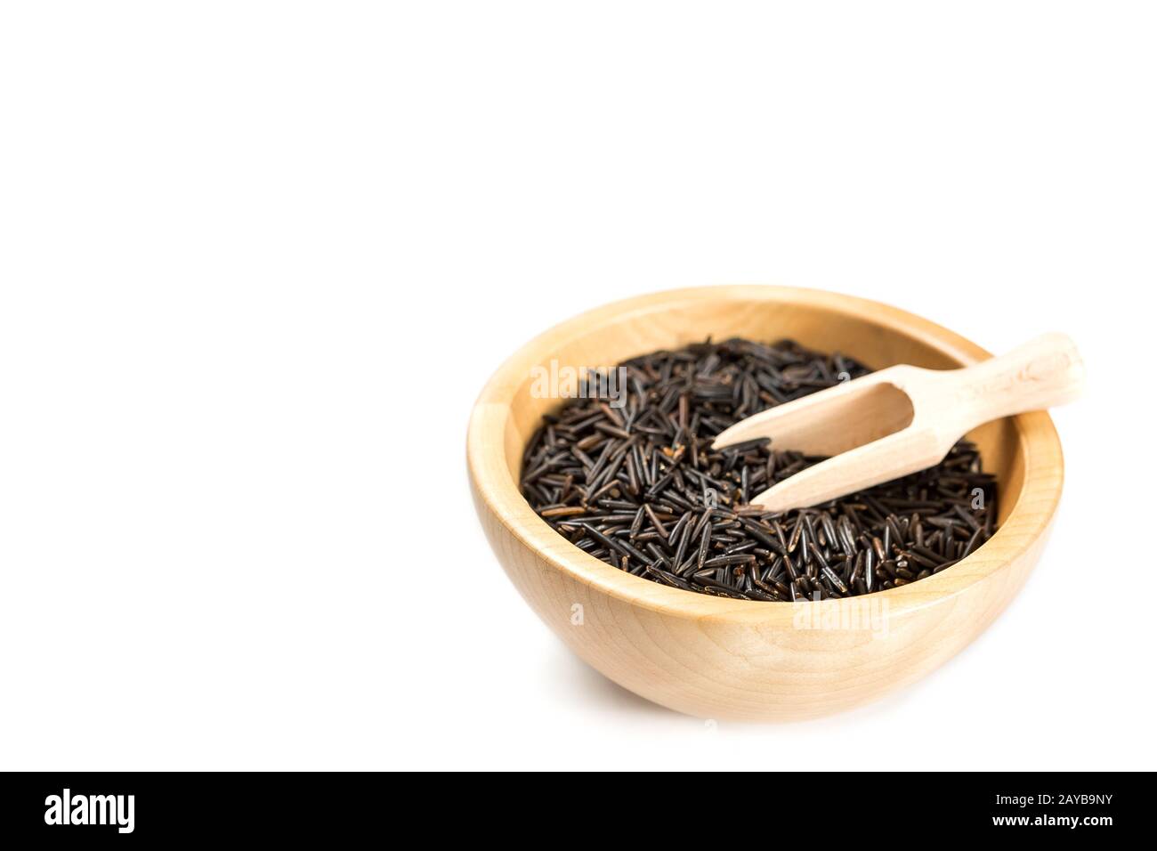 Organic rice on white background Stock Photo - Alamy