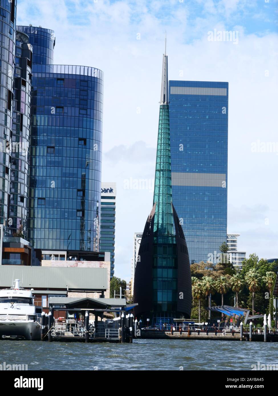 The Bell Tower seen in Perth Elizabeth Quay, Western Australia in ...