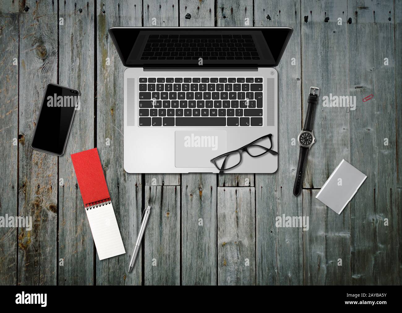 Old Office Desk Above View High Resolution Stock Photography and Images ...