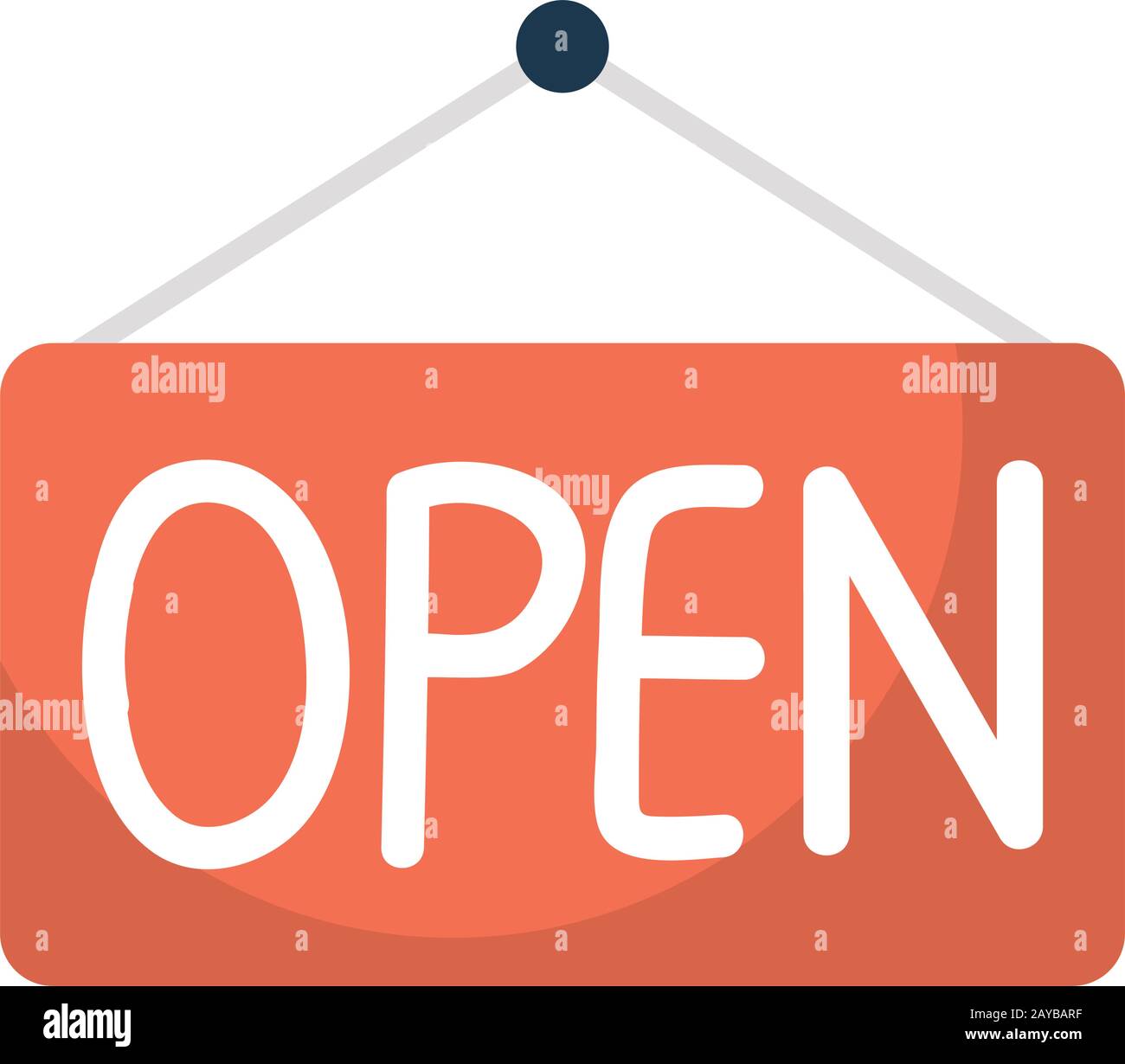 store open label hanging icon Stock Vector Image & Art - Alamy