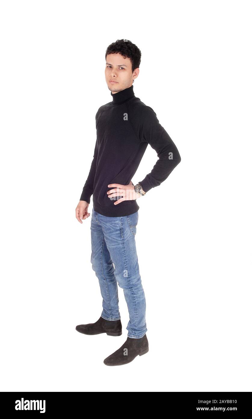 Handsome guy in jeans Cut Out Stock Images & Pictures - Alamy