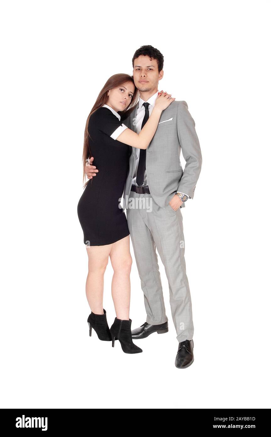 A beautiful woman hugging her boyfriend Stock Photo - Alamy