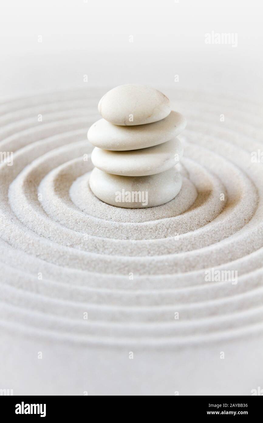 Zen japanese garden background Stock Photo - Alamy