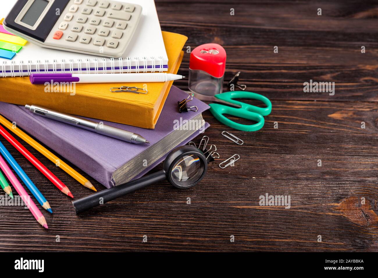 Back to school supplies Stock Photo - Alamy