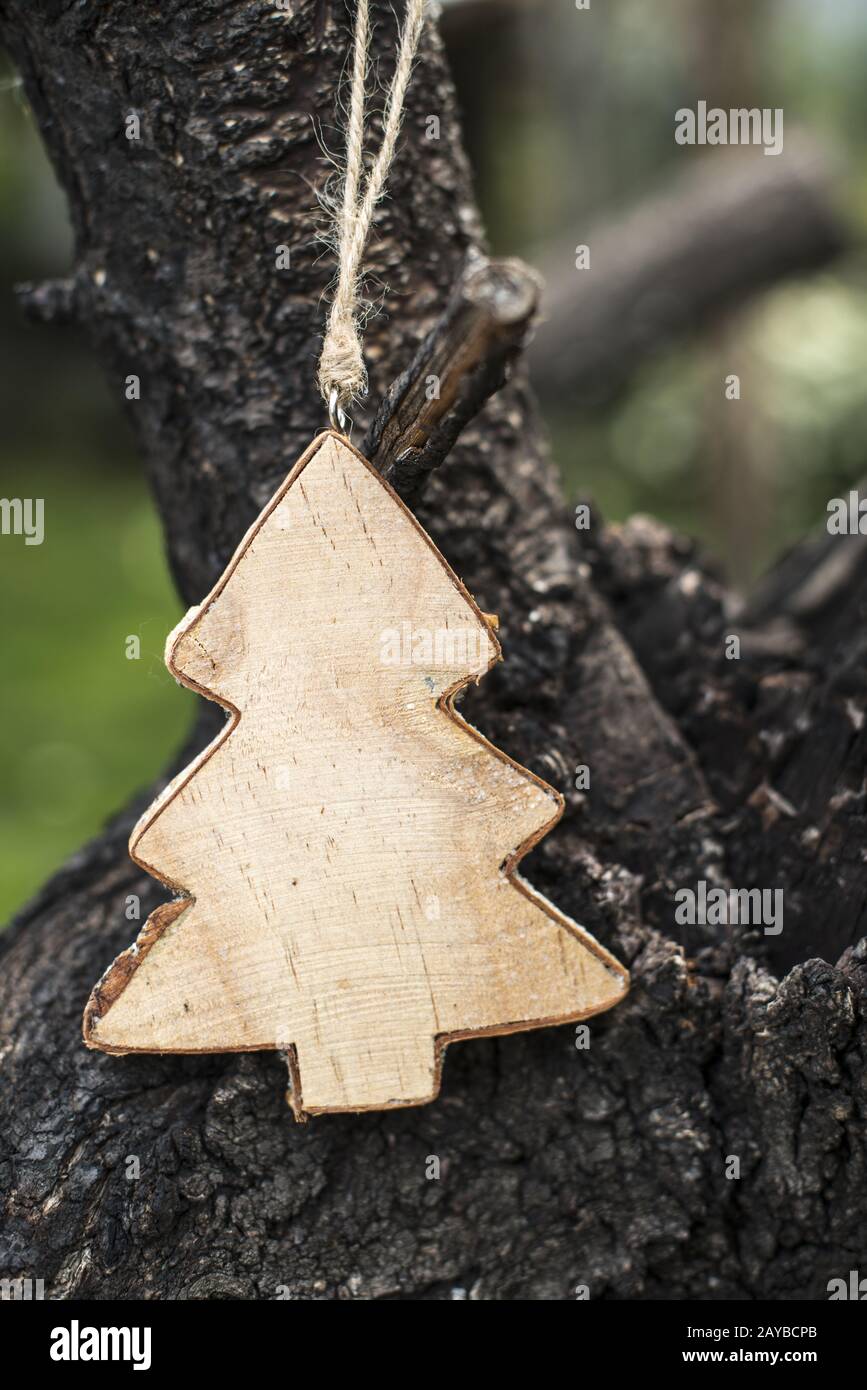 Christmas fir tree cut out Stock Photo - Alamy