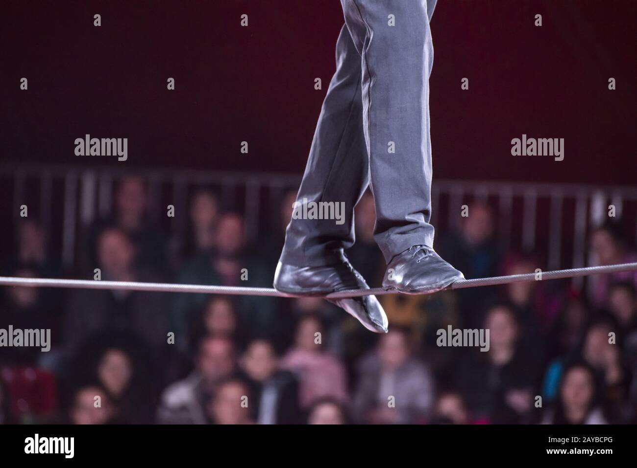 Tightrope walk circus hi-res stock photography and images - Alamy