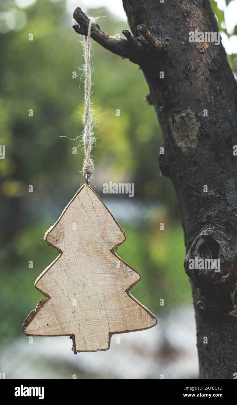 Christmas fir tree cut out Stock Photo - Alamy