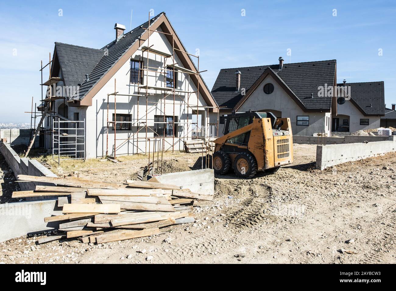 New build houses Stock Photo - Alamy
