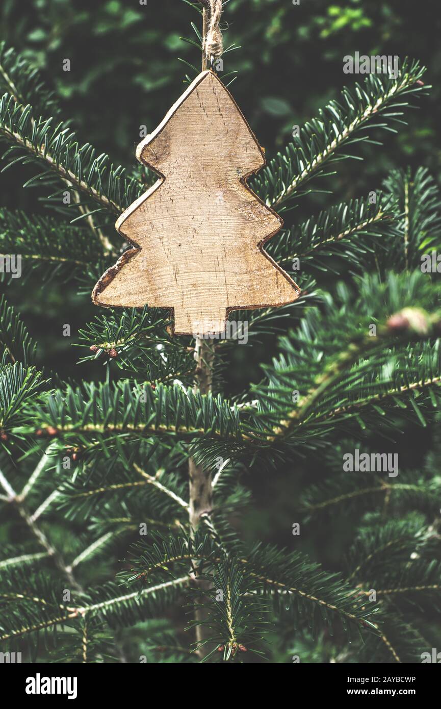 Christmas fir tree cut out Stock Photo - Alamy