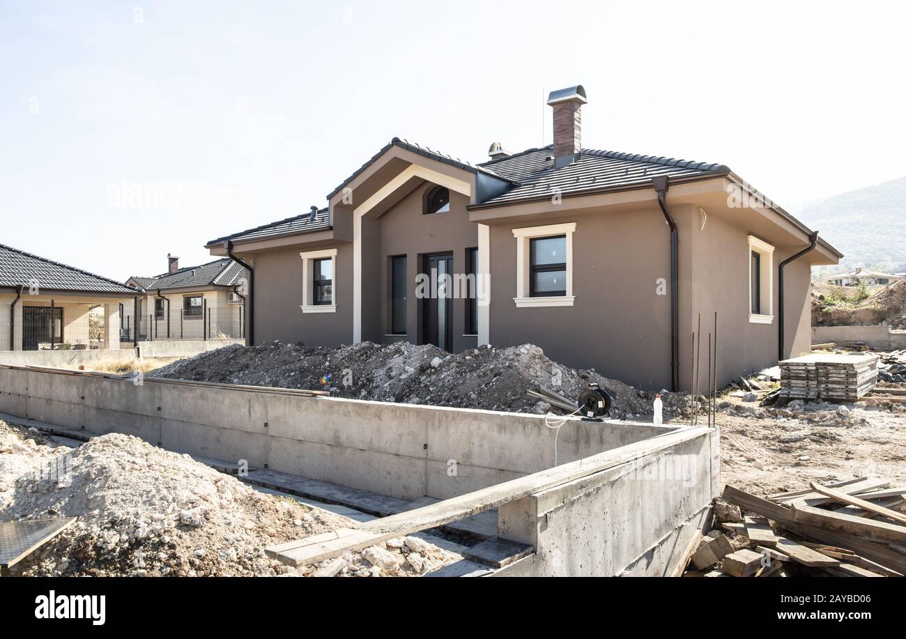 New build houses Stock Photo - Alamy