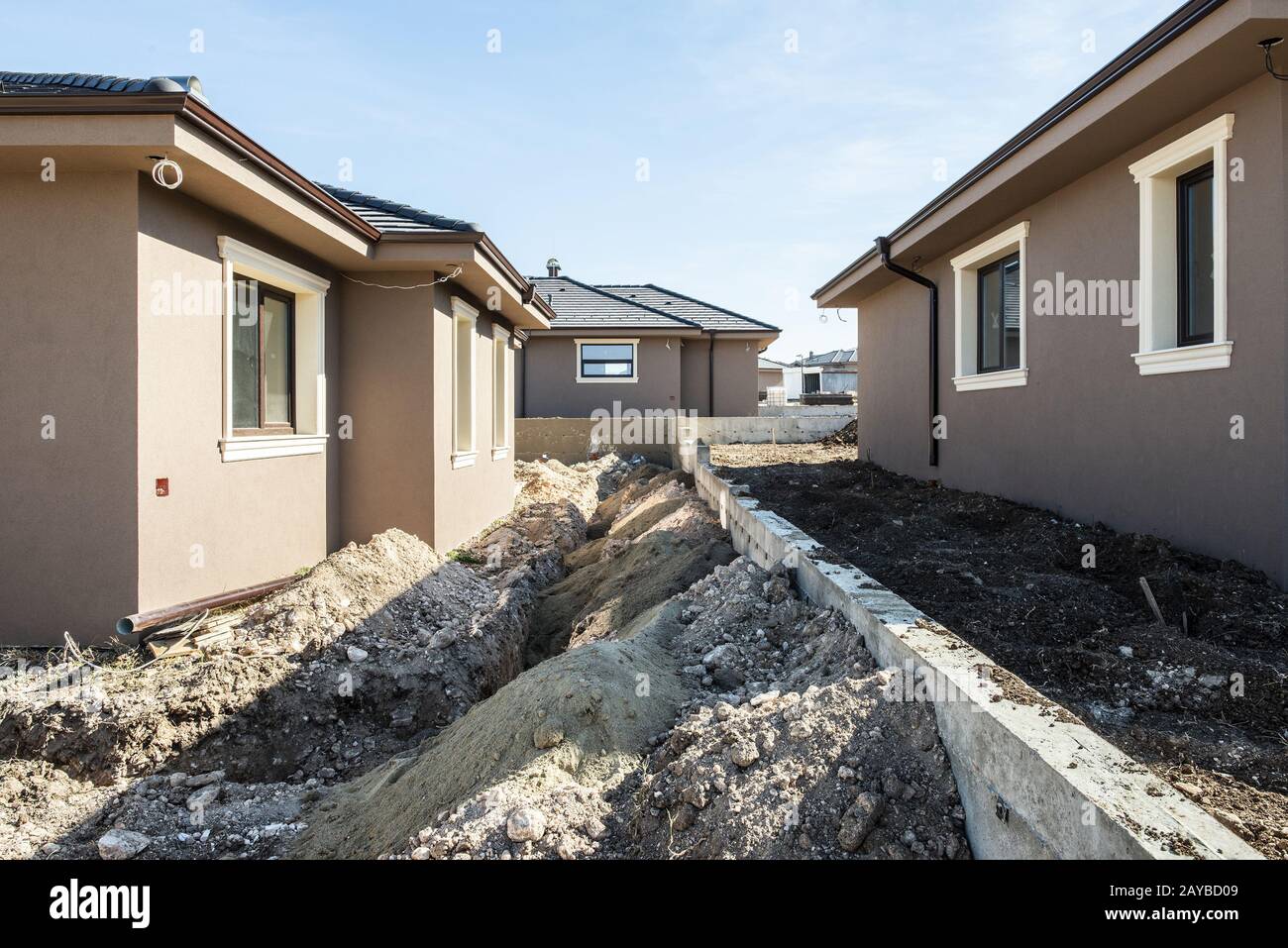 New build houses Stock Photo - Alamy