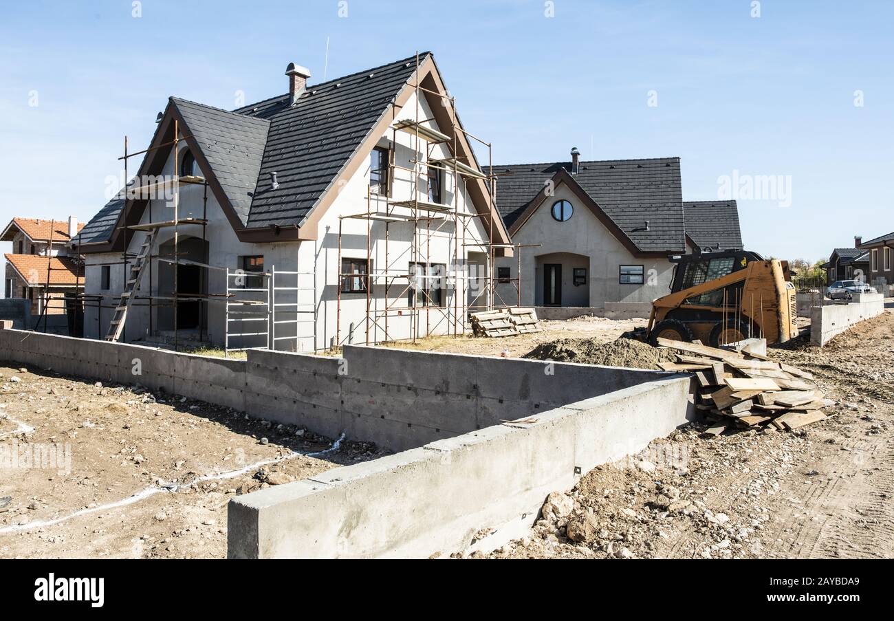 New build houses Stock Photo - Alamy