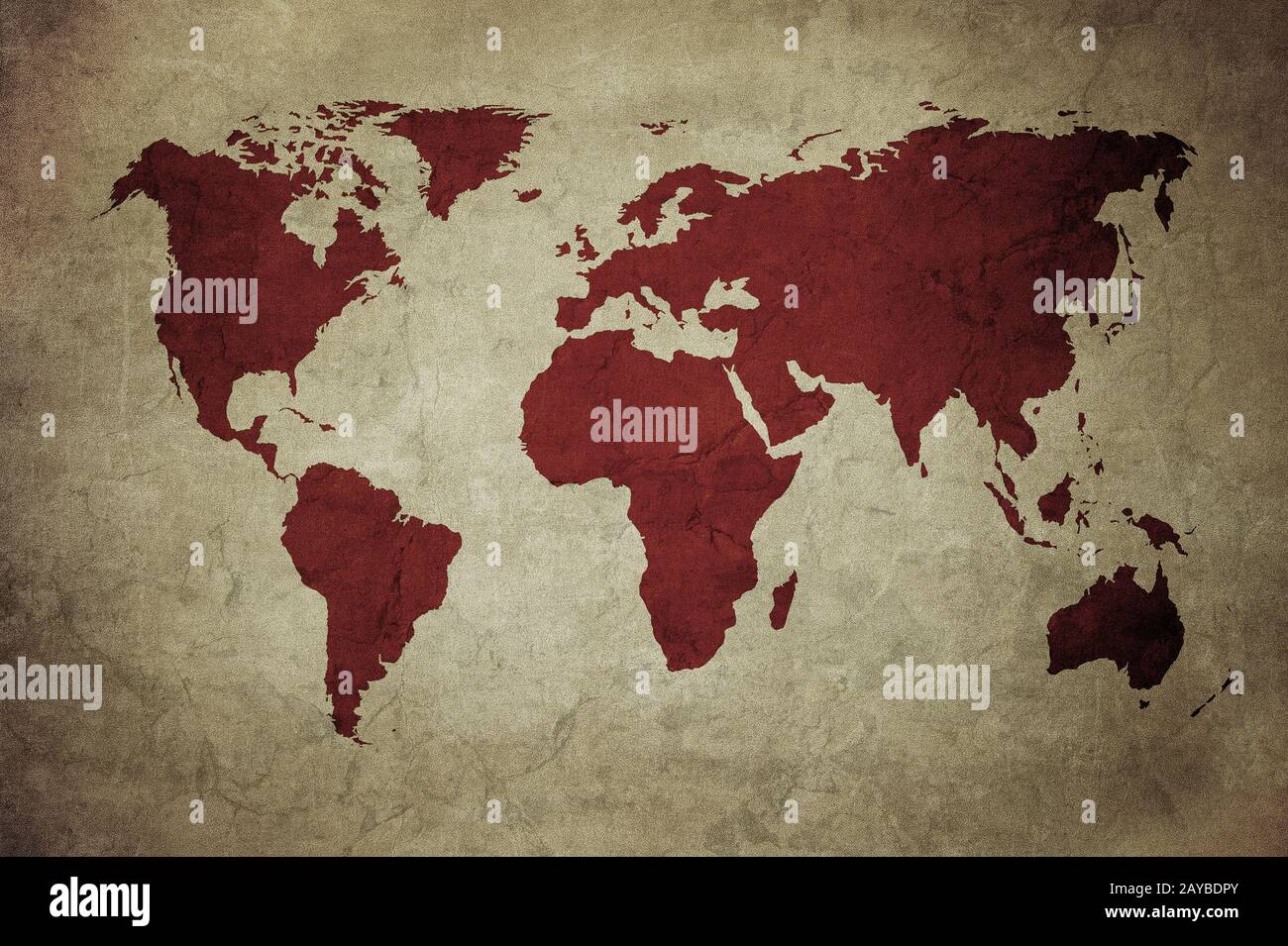 grunge map of the world Stock Photo - Alamy