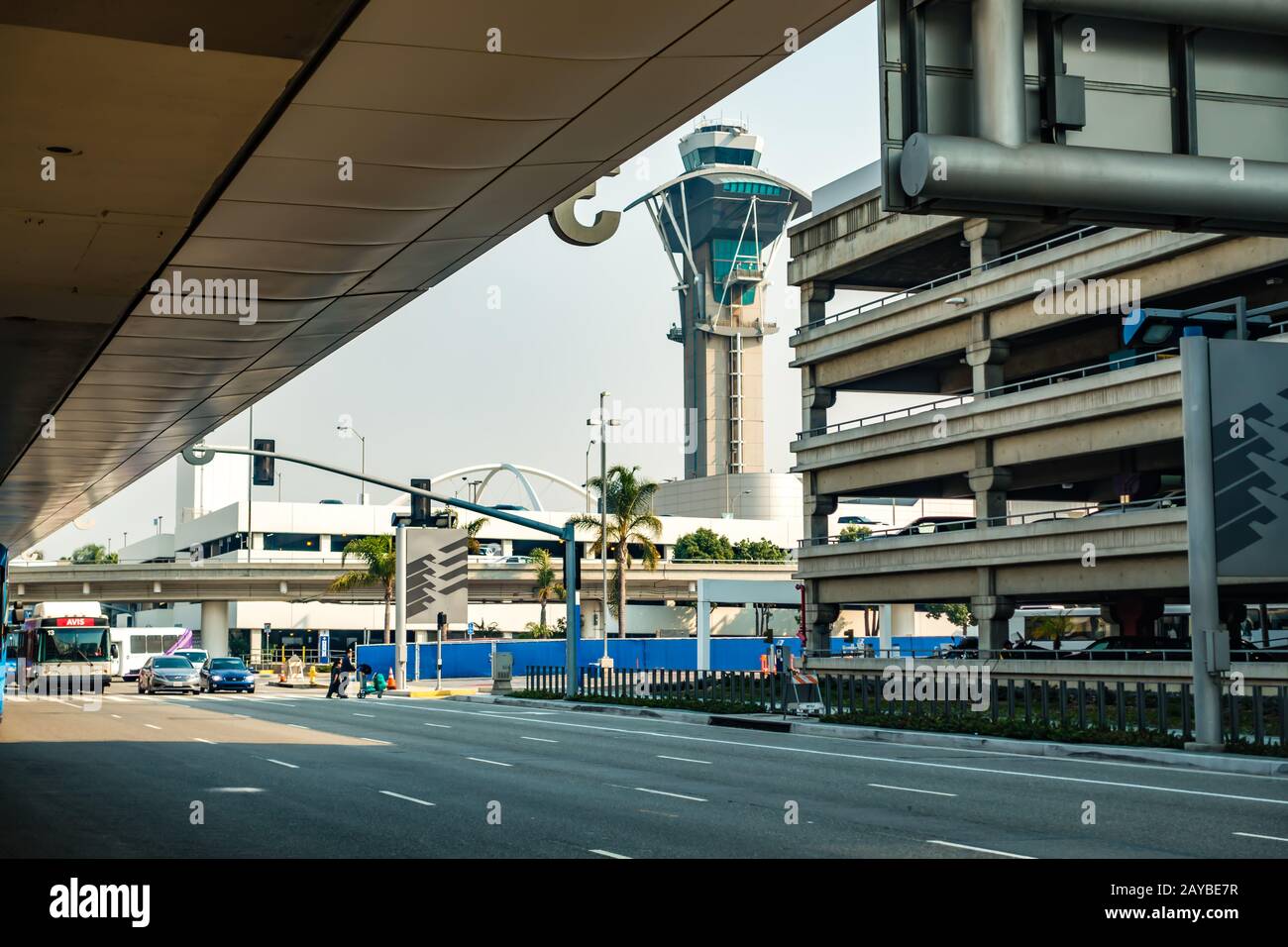 los angeles LAX airport and surroundings Stock Photo - Alamy