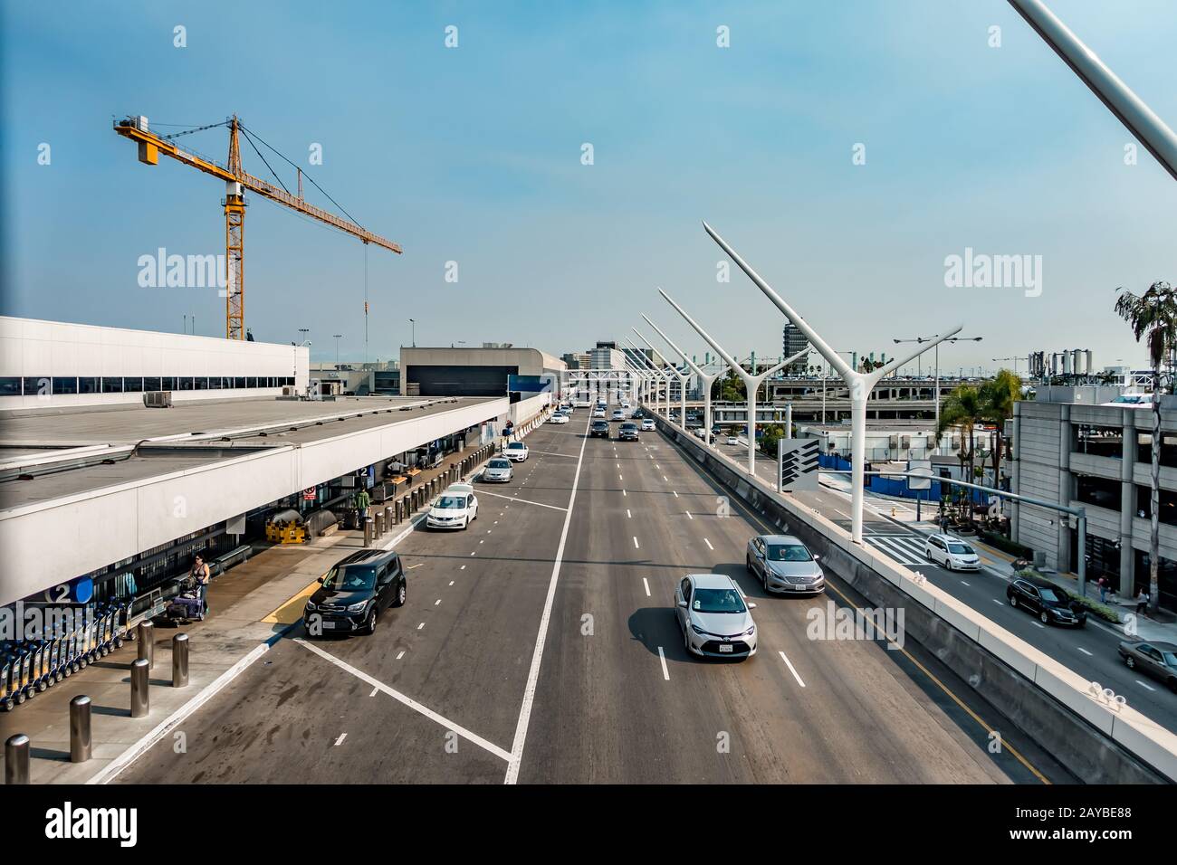 los angeles LAX airport and surroundings Stock Photo - Alamy