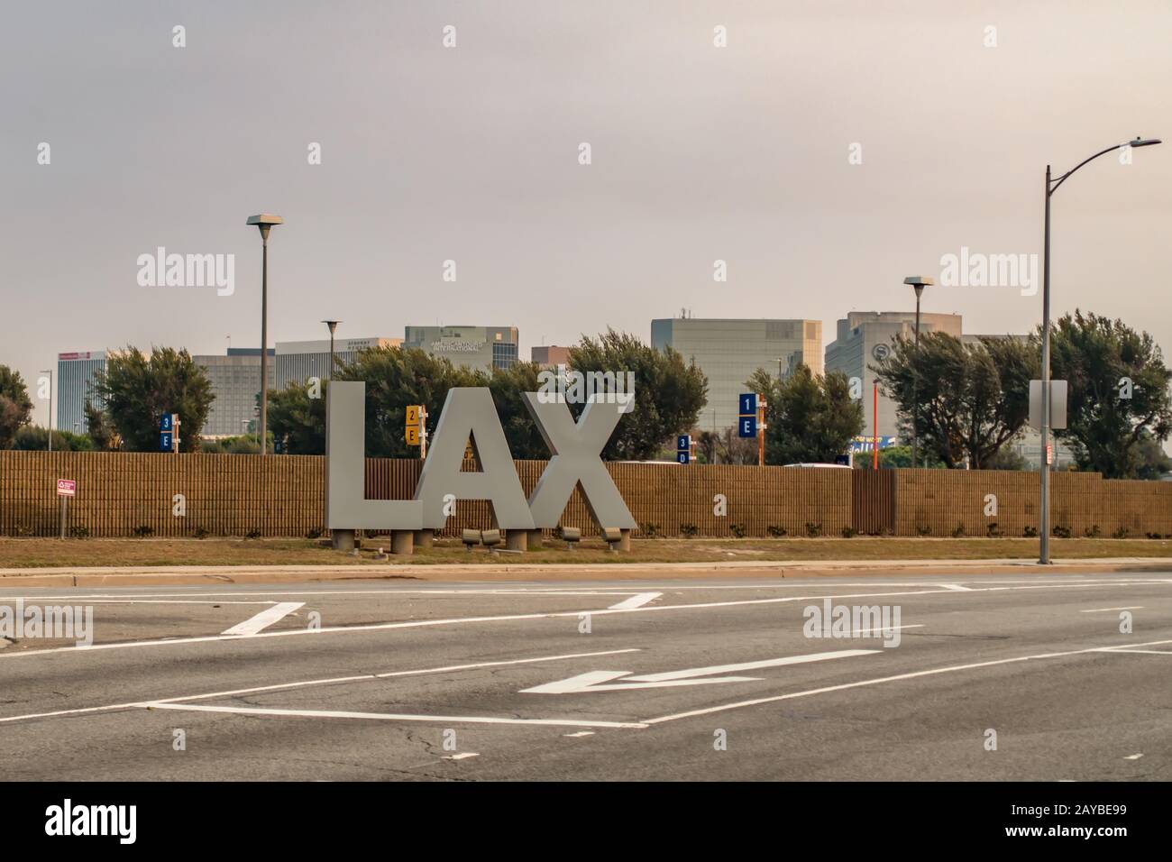 los angeles LAX airport and surroundings Stock Photo - Alamy